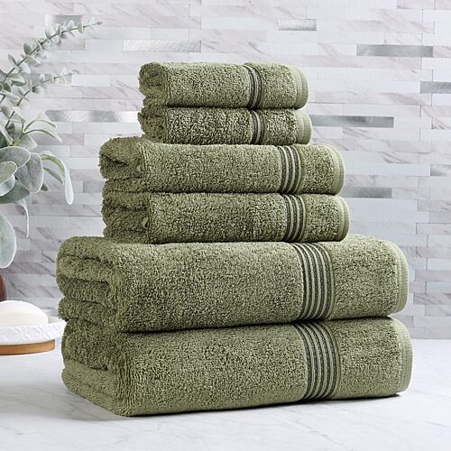 Click here for Superior Solid Quick Drying Egyptian Cotton 6 Piec... prices