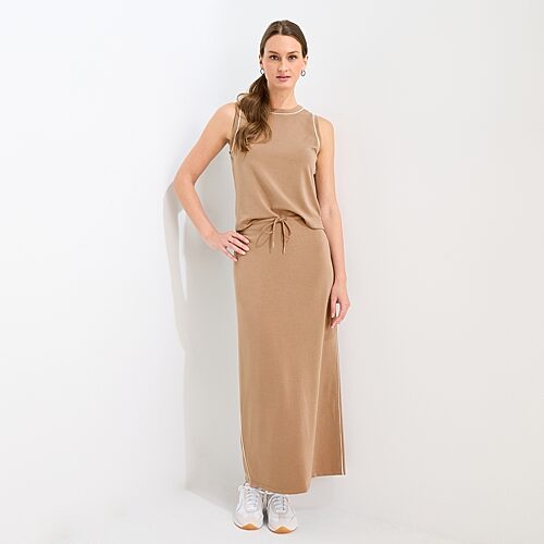 Click here for Stylus Womens High Rise Maxi Skirt  Large  Brown prices