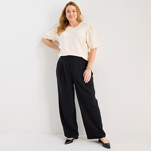 Click here for Liz Claiborne Charlotte Womens Plus Wide Leg Trous... prices