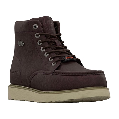 Click here for Lugz Monterey Steel Mens Flat Heel Work Boots  7 1... prices