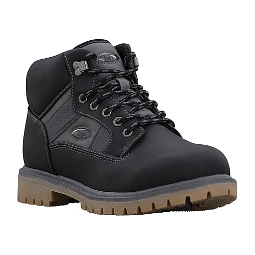 Click here for Lugz Echo Mens Flat Heel Lace Up Boots  8 1/2  Bla... prices