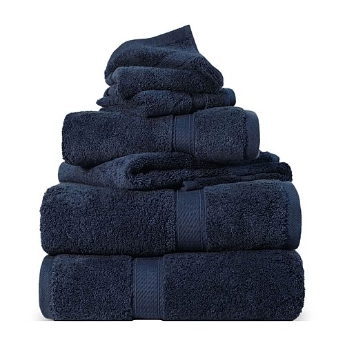 Click here for Superior 100 Egyptian Cotton 6-Pc Towel Set - Navy... prices