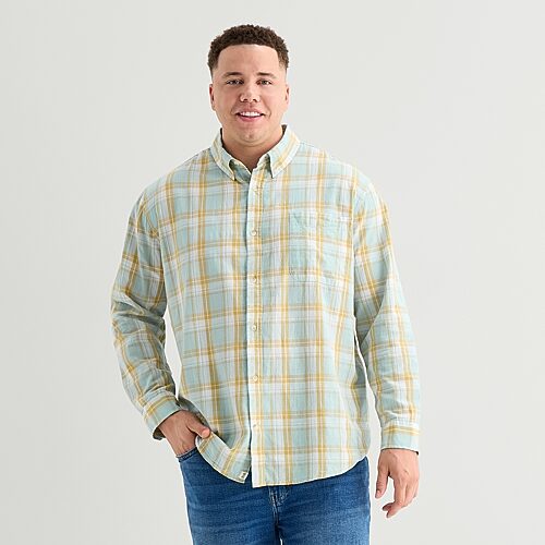 Click here for mutual weave Mens Long Sleeve Classic Fit Big and... prices
