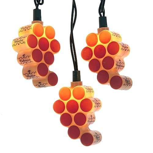 Click here for Kurt Adler Wine Cork Light Set  One Size  Purple prices