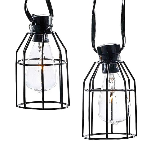 Click here for Kurt Adler Iron Cage Light Set  One Size  Black prices