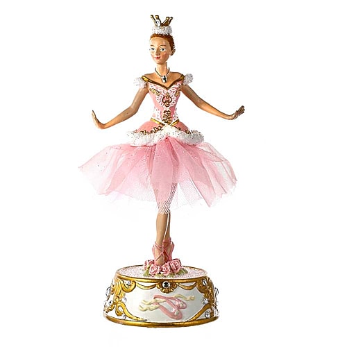Click here for Kurt Adler 10 Pink Ballerina Figure With Musical B... prices