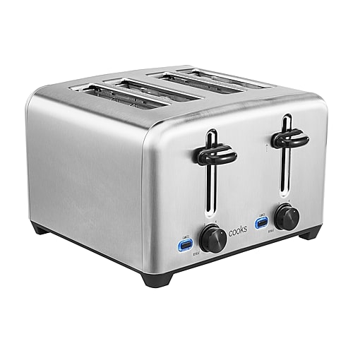 Click here for Cooks 4-Slice Stainless Steel Toaster  One Size  S... prices