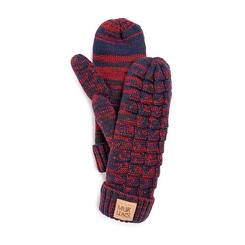 Click here for Muk Luks Womens Patch Pom Mittens  Liberty Blue  O... prices