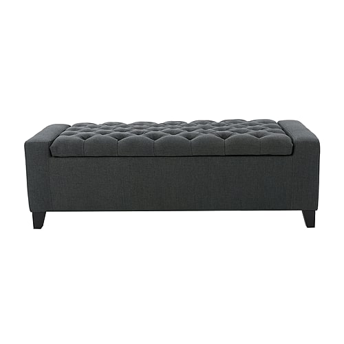 Click here for Hikaru Tufted Upholstered Ottoman  One Size  Gray prices