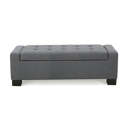Click here for Guernsey Tufted Upholstered Ottoman  One Size  Gra... prices