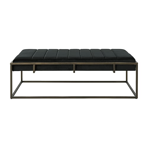Click here for Magdalene Tufted Upholstered Ottoman  One Size  Bl... prices