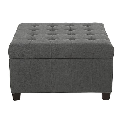 Click here for Isabella Tufted Upholstered Ottoman  One Size  Gra... prices