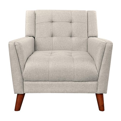 Click here for Candace Tufted Upholstered Armchair  One Size  Bei... prices