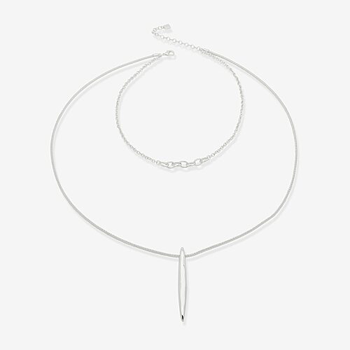 Click here for Worthington Silver Tone Womens 17 Inch Pendant Nec... prices