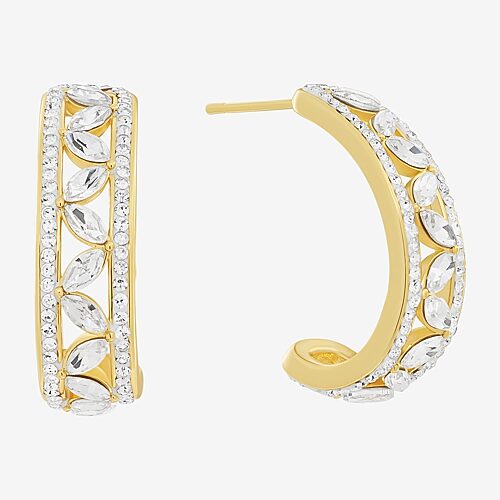Click here for Sparkle Allure Womens Crystal 14K Gold Over Brass... prices