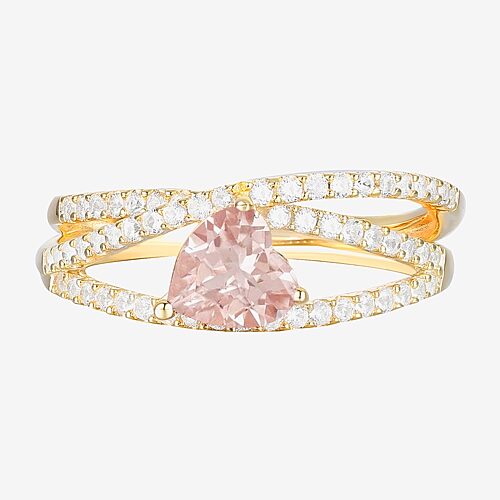 Click here for Womens Lab Created Pink Sapphire 14K Gold Over Sil... prices