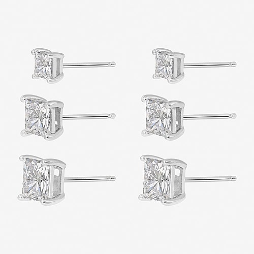 Click here for Diamonart Womens Cubic Zirconia Sterling Silver Sq... prices