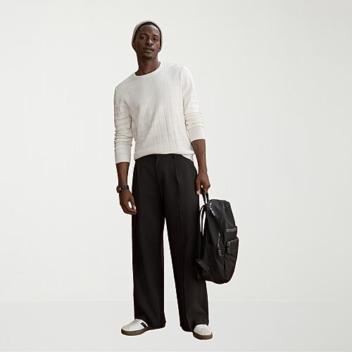 Click here for Stylus At Ease Wide Leg\N Mens Regular Fit Pleated... prices