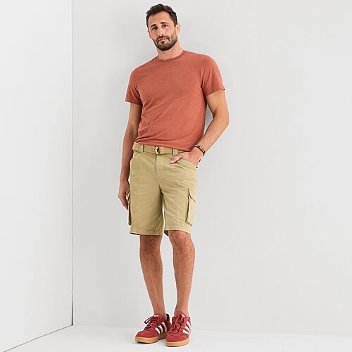 Click here for mutual weave Mens 10 Cargo Short  34  Brown prices