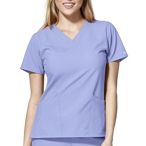 Click here for Wink W123 Basic Womens V Neck Short Sleeve Moistur... prices