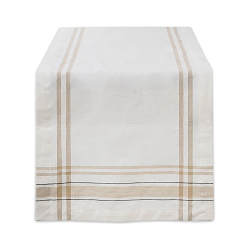 Click here for Tickled Pink 72 X 14 Chambray French Stripe Table... prices