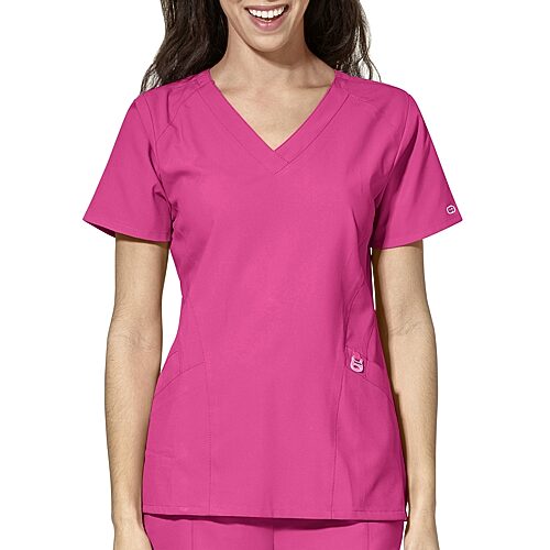 Click here for Wink Womens W123 Stylized V-Neck Scrub Top - Hot p... prices