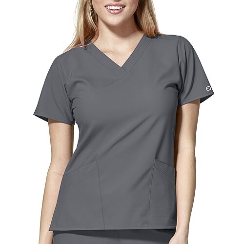Click here for Wink W123 Basic Womens V Neck Short Sleeve Moistur... prices