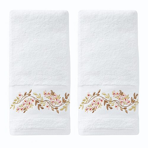 Click here for Saturday Knight Misty Floral 2-pk Embroidered Hand... prices
