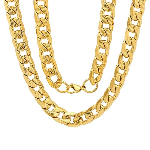 Click here for Mens 18K Gold Over Stainless Steel Hypoallergenic... prices