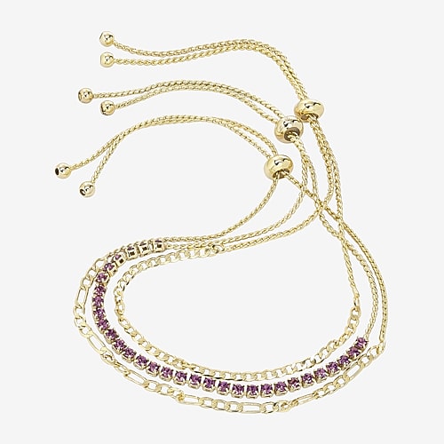 Click here for Sparkle Allure Birthstone Womens Red Crystal Brace... prices