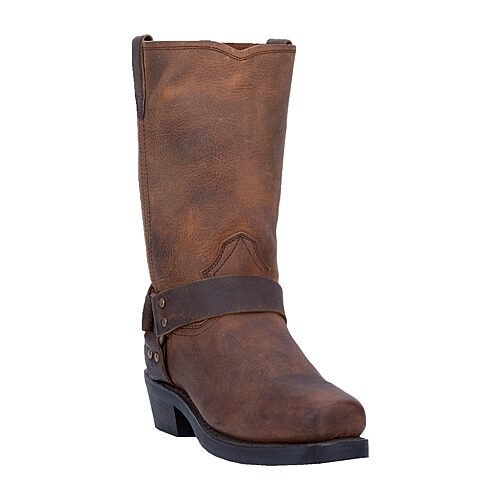 Click here for Dingo Mens Dean Leather Harness Boot - Dark brown prices