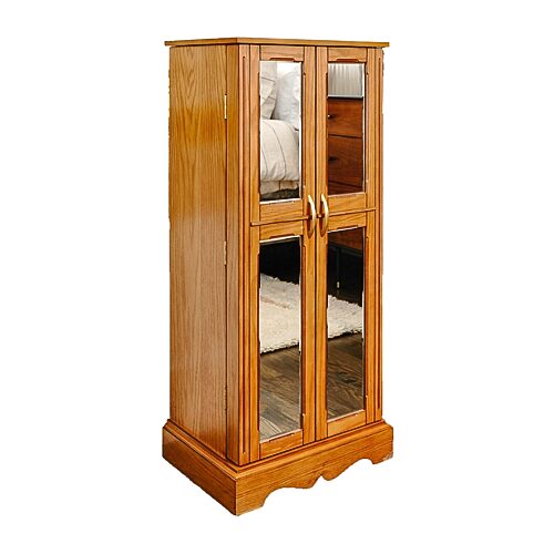 Click here for Hives And Honey Chelsea Walnut Mirrored Jewelry Ar... prices