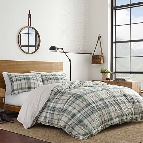 Click here for Eddie Bauer Timbers Plaid Duvet Cover Set  King -... prices