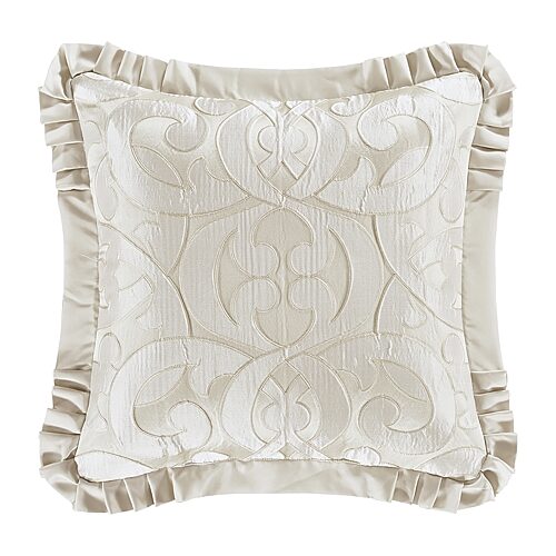 Click here for Queen Street La Grande Ivory Square Throw Pillow... prices