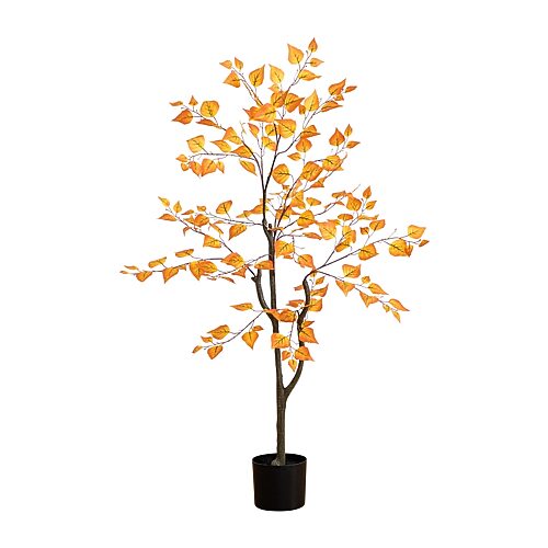 Click here for Nearly Natural 4 Orange Birch Indoor Artificial Tr... prices