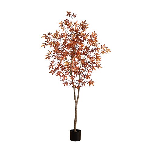 Click here for Nearly Natural 6 Orange Japanese Maple Indoor Arti... prices