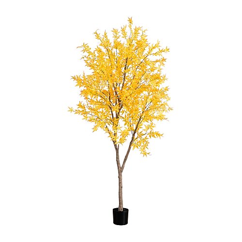 Click here for Nearly Natural 8 Yellow Autumn Maple Indoor Artifi... prices