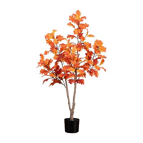 Click here for Nearly Natural 4 Orange Autumn Oak Indoor Artifici... prices