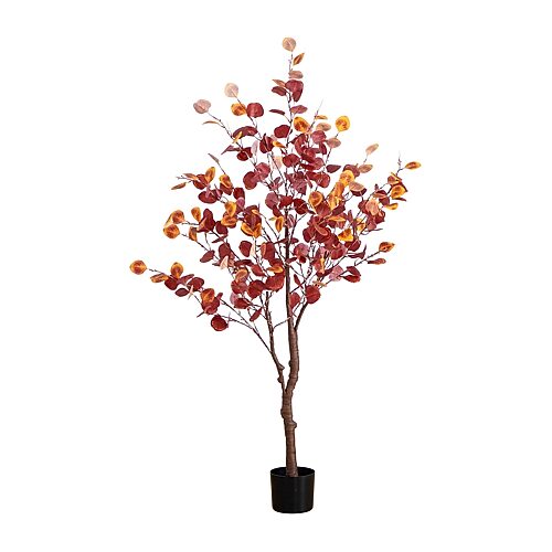 Click here for Nearly Natural 5 Orange Prelit Eucalyptus Lighted... prices