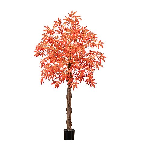 Click here for Nearly Natural 5 Orange Vibrant Maple Indoor Artif... prices