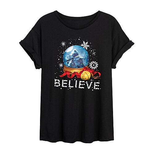 Click here for Polar Express Believe Tee Womens Juniors Crew Neck... prices