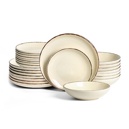 Click here for Earth & Clay Heath 24 Pc. Dinnerware Set  Service... prices
