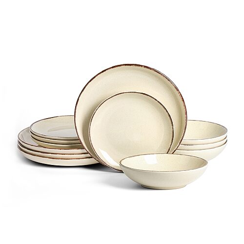 Click here for Earth & Clay Heath 12pc. Stoneware Dinnerware Set prices