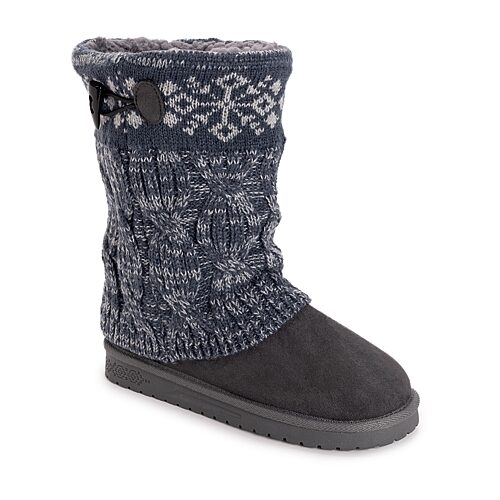 Click here for Muk Luks Womens Cheryl Boot Flat Heel Booties  8 W... prices