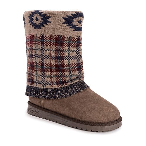 Click here for Muk Luks Womens Cheryl Boot Flat Heel Booties  10... prices