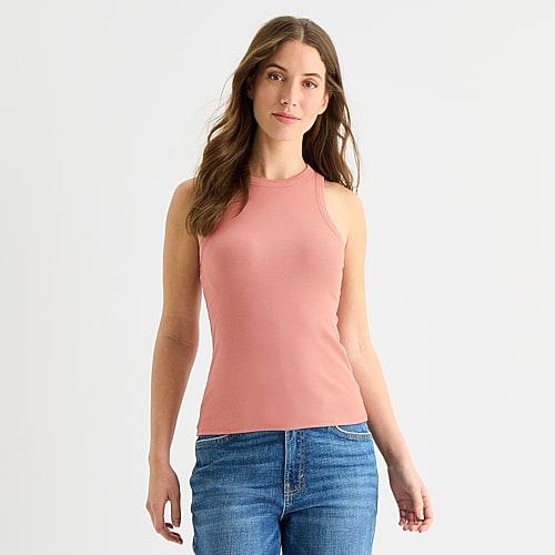 Click here for A.N.A Womens Tall High Neck Sleeveless Tank Top  X... prices