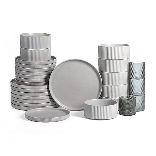 Click here for Stone Lain Haven 32 Pc. Dinnerware & Glassware Set... prices