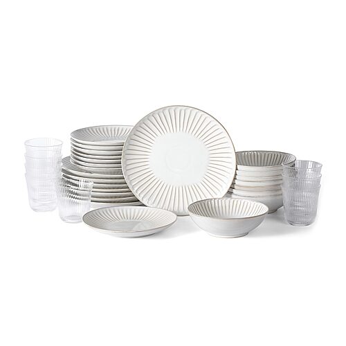Click here for Stone + Lain Linea 8-pc. Stoneware Dinnerware Set... prices