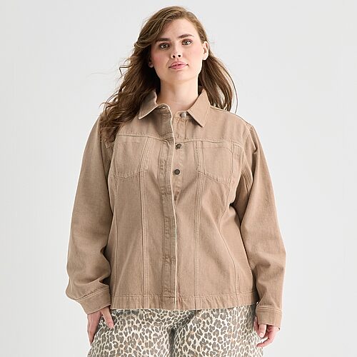 Click here for a.n.a Womens Plus Denim Midweight Shirt Jacket  2x... prices