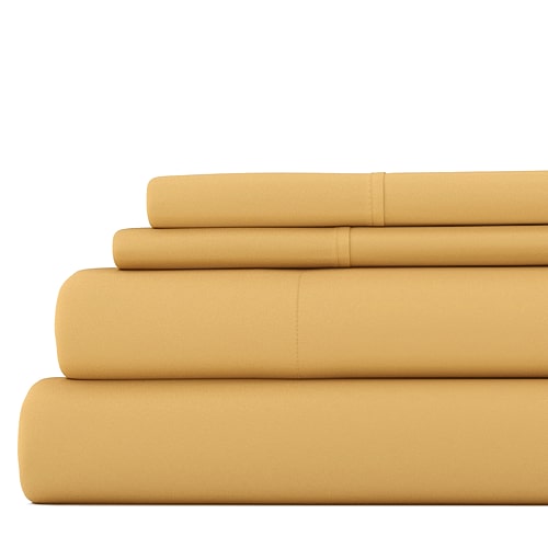 ienjoy Home Style Simplified 4-Pc. Sheet Set  Queen - Gold